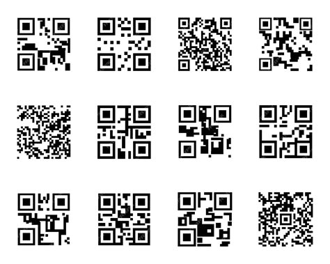 premium vector qr code icon collection in black scan me code template