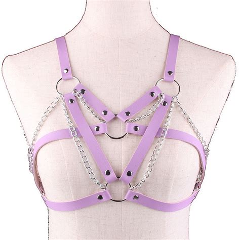Leather Body Harness Collection Edgy Fashion Accessories