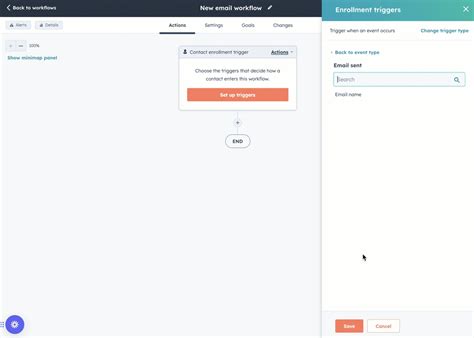 Set Event Enrollment Triggers