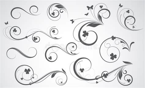 Swirly Vector Designs Stock Illustration Illustration Of Flower 42707948