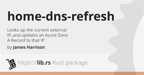 Home Dns Refresh — Command Line Utility In Rust Lib Rs