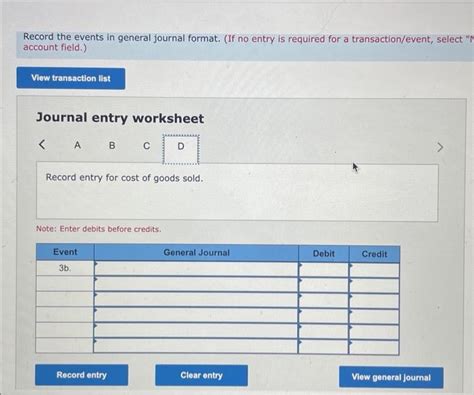 Solved Exercise 4 2a Algo Effect Of Inventory Transactions