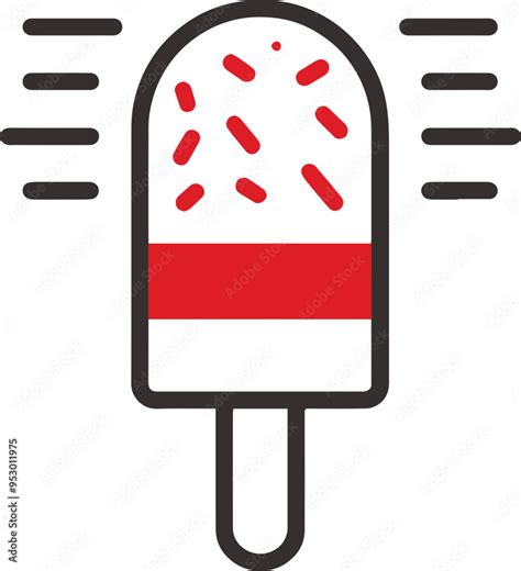 เวกเตอร์ Stock 아이스크림 디저트 여름 간식 관련 아이콘 일러스트 Adobe Stock