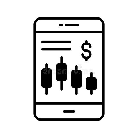 Data Chart Inside Mobile Showing Vector Of Mobile Data Analysis In Trendy Style Stock Vector