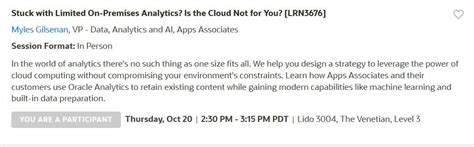 Myles Gilsenan Na Linkedin Analytics Oraclecloudworld2022 Oracle Cloud Oac Adw Faw Oas…