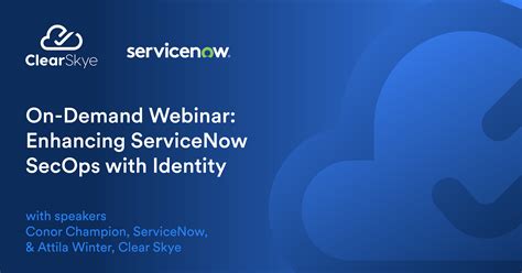 Webinar Enhancing Servicenow Secops With Identity Data
