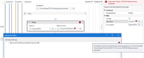 I Am Getting Error Cs0149 Method Name Expected Activities Uipath