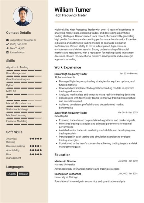 18 Prop Trader Resume Examples And Templates For 2024 Downloadable Resumedesign Ai