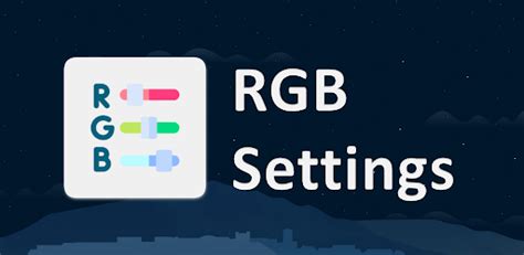 RGB Settings Android App