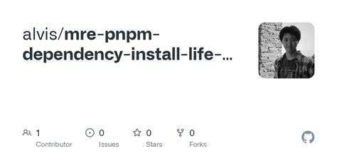 Github Alvismre Pnpm Dependency Install Life Cycle