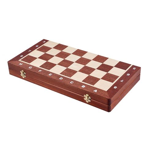 Складывающаяся деревянная шахматная доска 48х48 см профессиональная