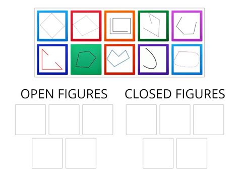 Open And Closed Figures Sorting Group Sort