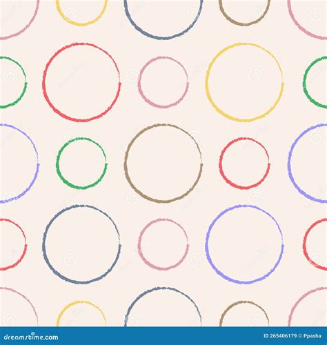 Seamless Pattern Abstract Seamless Pattern With The Image Of Colored Circles Stock Vector