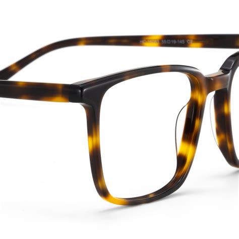 Rectangle Tortoise Eyeglasses Aidan Acetate Frame Glasses