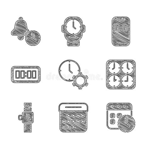 Set Time Management Calendar And Clock Zone Clocks Wrist Watch Digital Alarm Alarm App