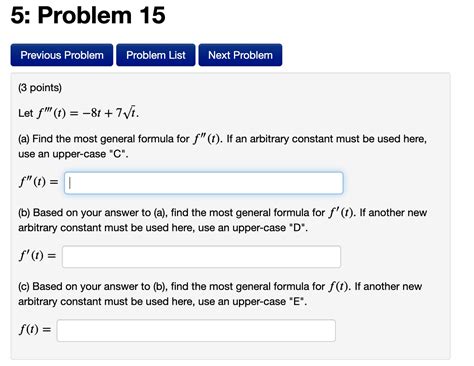 Solved 5 Problem 15 Previous Problem Problem List Next