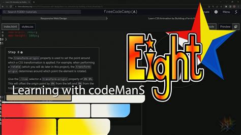 Build A Ferris Wheel Step 8 Learn Css And Html Freecodecamp Youtube