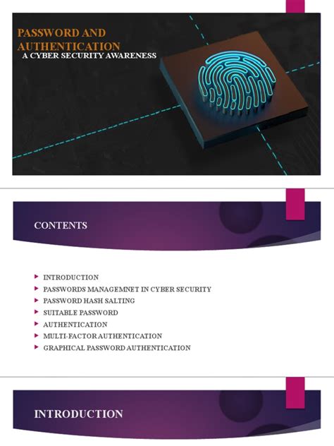 Password And Authentication Ppt Final Pdf Password Authentication