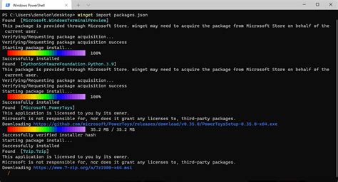 Windows Package Manager V03 Preview Windows Command Line