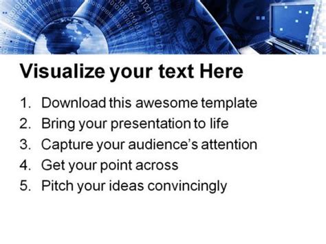 Global Computer Technology PowerPoint Themes And PowerPoint Slides