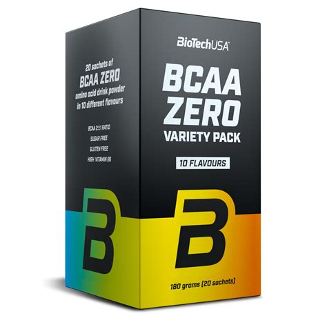Bcaa Zero Variety Pack 20x9g Biotechusa • 55 Zł • Opinie • Sklep Sfd