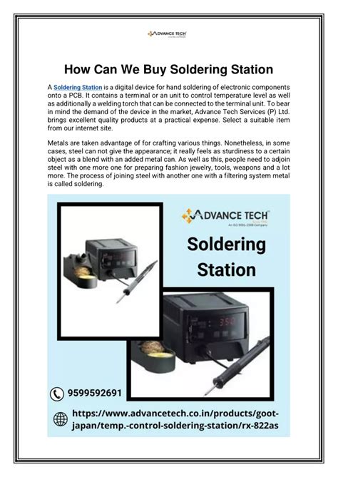 Ppt How Can We Buy Soldering Station Powerpoint Presentation Free