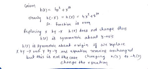 Solved Determine Whether The Function Is Evenodd Or Neither Then