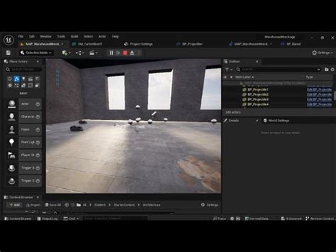 My Unreal Engine Warehouse Wreckage Project Dennis Somba