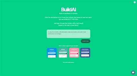 Create AI Generated App Interfaces In Seconds BuildAI