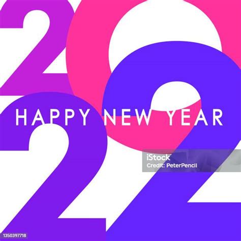 2022 새해 복 많이 받으기 배너 플래카드 디자인 템플릿 흰색 배경에 격리 된 로고 텍스트 기호 휴일 인사말 카드 벡터 스톡