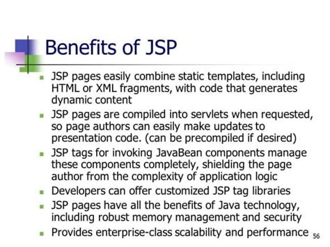 Benefits Of Jsp Core Jsp In Hindi