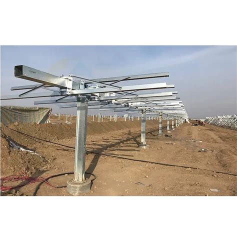 Single Axis Smart Solar Tracking System One Axis Solar Tracker Ground Mount Solar Panel Tracking