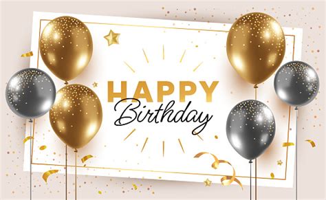 흰색 배경에 은색과 황금색 공기 헬륨 풍선의 벡터 휴일 템플릿 디자인 3d 현실적인 생일 축하 일러스트 비행 풍선과 텍스트 공기 주입에 대한 스톡 벡터 아트 및 기타 이미지