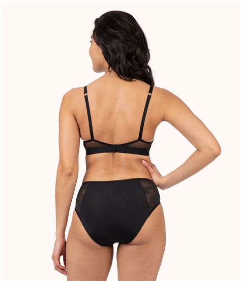 The Smooth Lace No Wire Push Up Bra Jet Blacksoft Pink Lively
