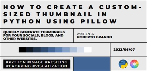 How To Create A Custom Sized Thumbnail In Python Using Pillow Python