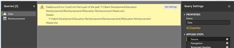 Datasourceerror Could Not Fina A Part Of The Pa Microsoft