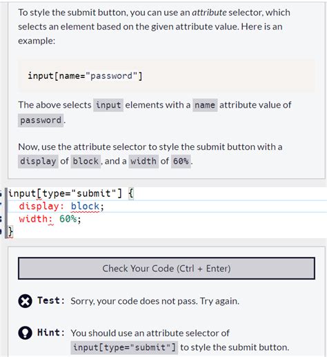 Learn Html Forms By Building A Registration Form Step 56 Html Css The Freecodecamp Forum