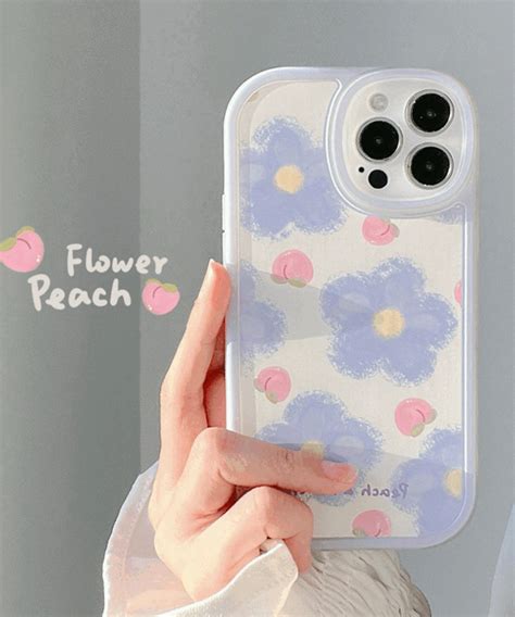 몬드몬드 피치 플라워 아이폰 케이스 커버 아이폰 14 프로 맥스 아이폰13 아이폰12 미니 아이폰11 프로 아이폰xs 아이폰