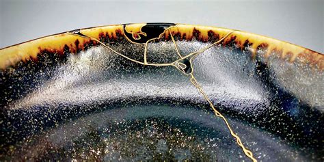 Kintsugi Pottery Mending Imperfection With Gold