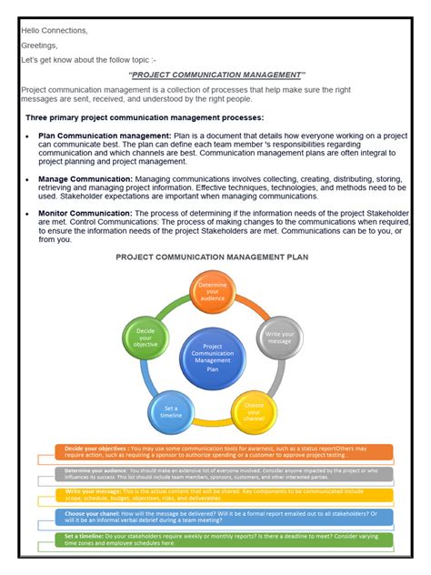 Project Communication Management Pdf Communication Project Management
