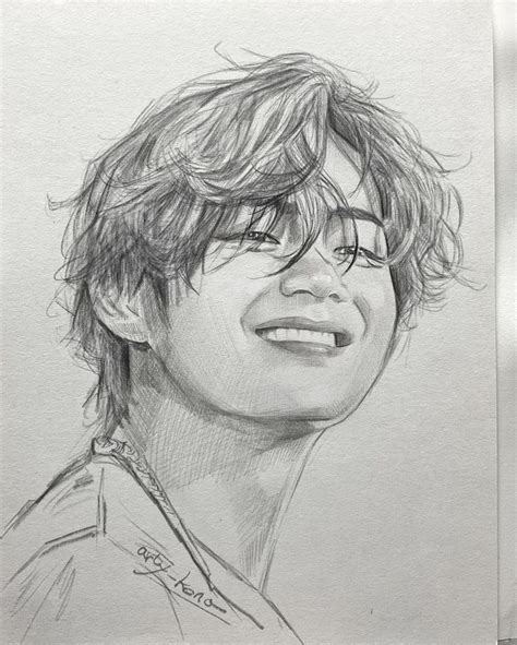 김희진 On Instagram 행복한 한주되셔요들💕 스케치 드로잉 그림 손그림 인물화 초상화