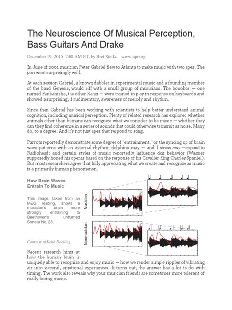 The Neuroscience Of Musical Perception Pdf Perception Electroencephalography