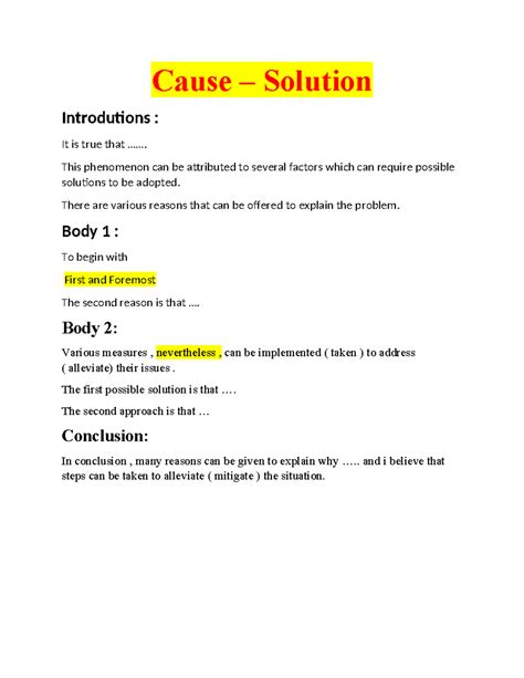 Cause Solution Summary Kinh Tế Học Vi Mô Cause Solution Introdutions It Is True That