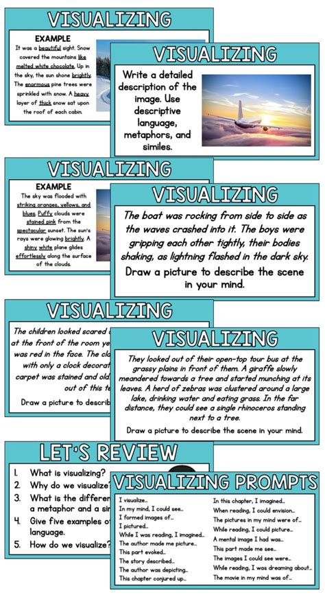 Visualizing Visualising Reading Strategy Powerpoint Guided Teaching Etsy