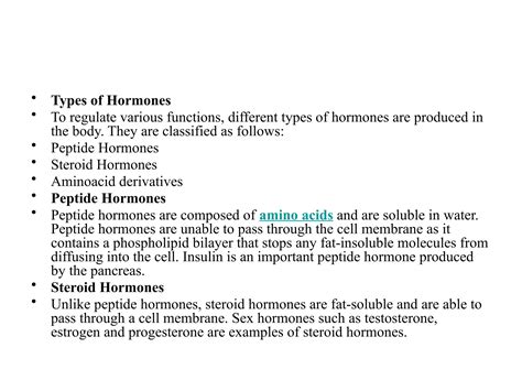 Endocrine System Endocrine Glands Typeshormone And Functions Pptx