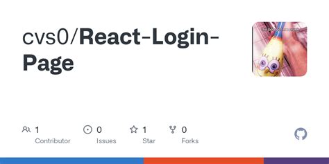 Github Cvs0react Login Page