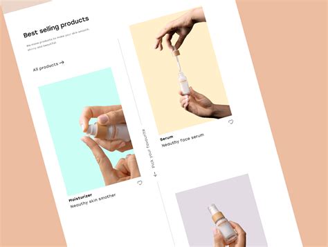 Cosmetic Landing Page Design On Behance