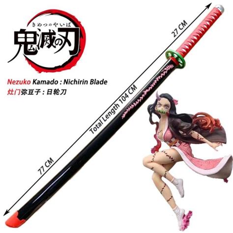 Demon Slayer Nezuko Kamado Nichirin Blade Cosplay Wooden Sword Lazada
