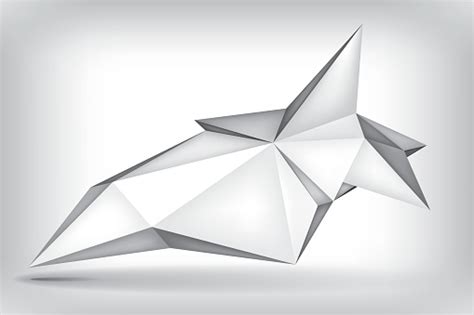 볼륨 기하학적 모양 3d 공중 부양 크리스탈 창조적인 낮은 다각형 개체 벡터 디자인 양식 0명에 대한 스톡 벡터 아트 및 기타 이미지 Istock