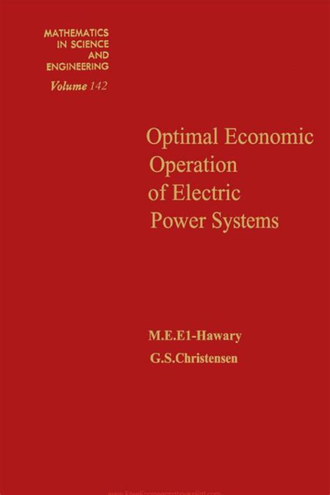 optimal economic operation of electric power systems